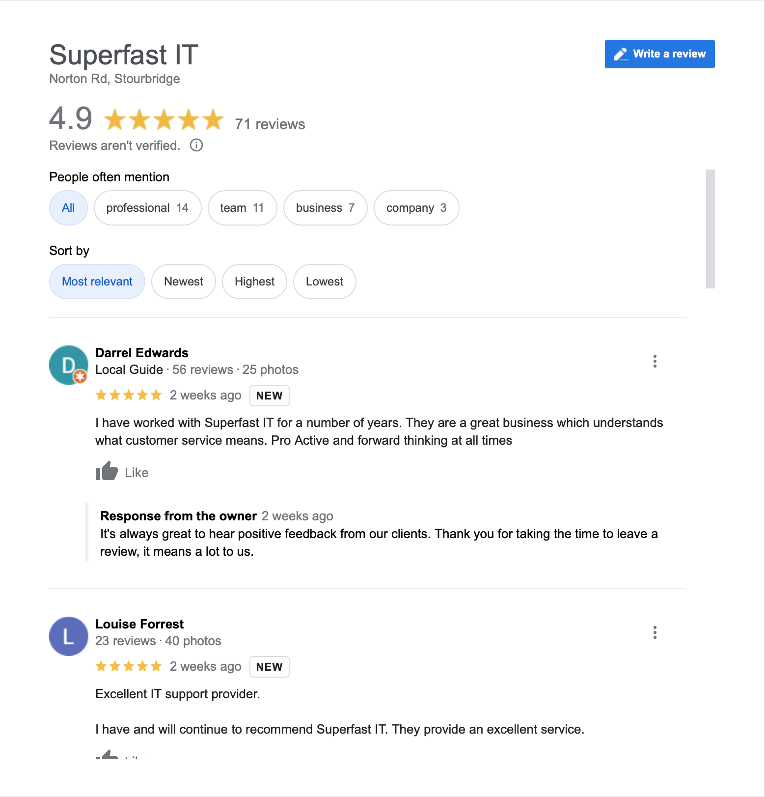 Superfast IT Reviews